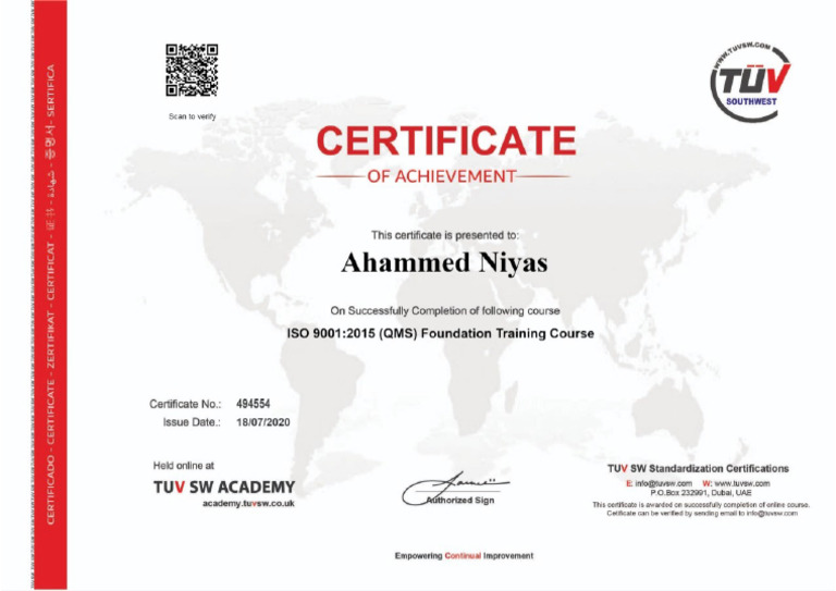 Iso 9001 - 2015 | PDF