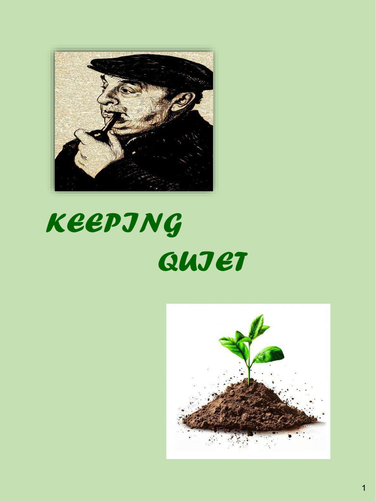 KEEPING_QUIET cover page_pagenumber | PDF