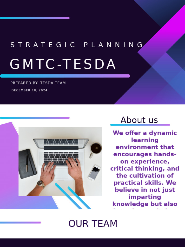 Tesda Strat Plan 12-18-2024 | PDF | Swot Analysis | Business