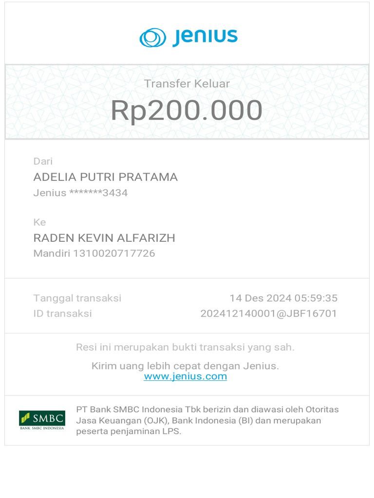 Jenius Ereceipt 202412140001@JBF16701 | PDF