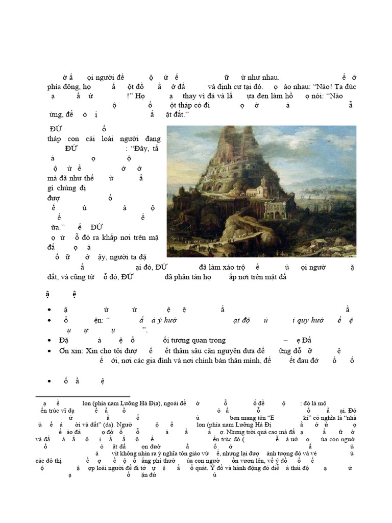 7 THÁP BABEL - ST 11, 1-9 | PDF