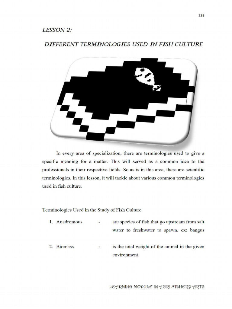 Different Terminologies Use in Fish Culture | PDF