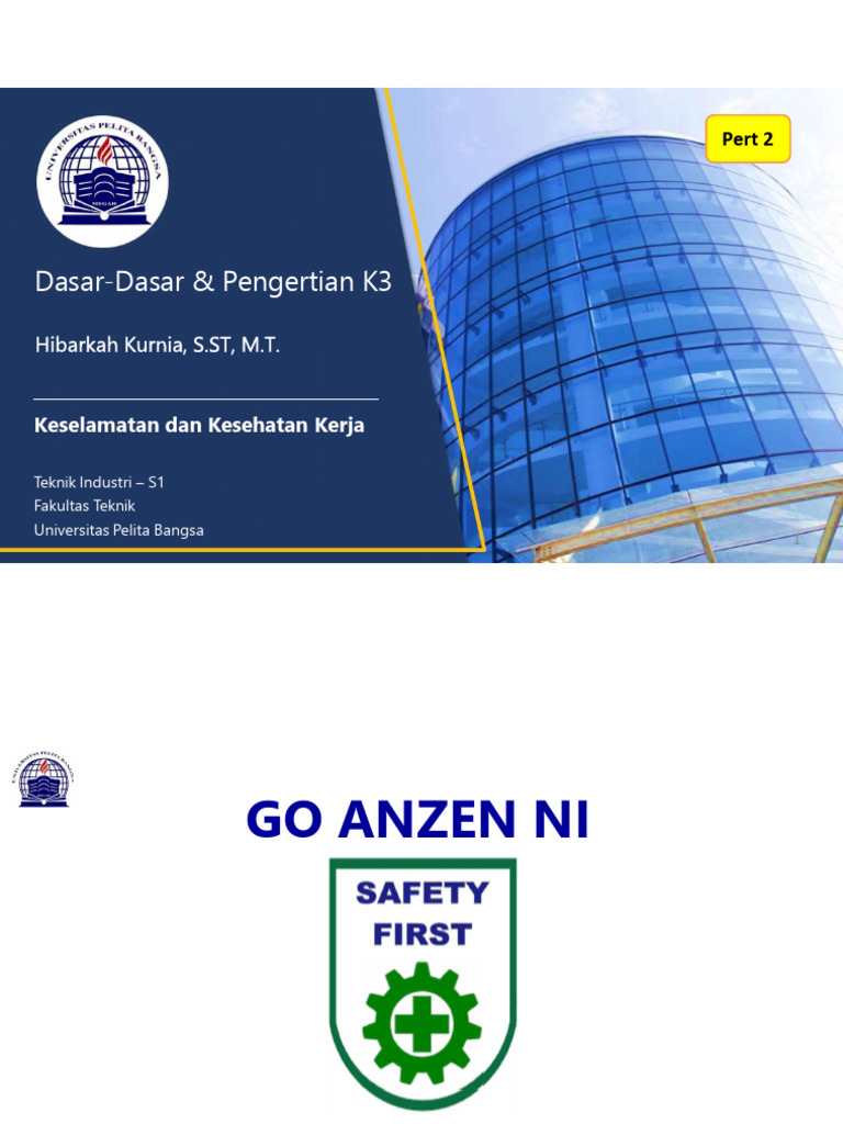 Pert+2+Dasar-dasar+&+Pengertian+K3 | PDF