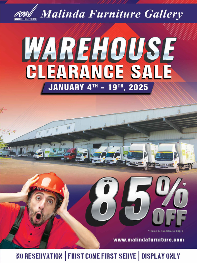 Flyer Warehouse Clearance Sale January 2025 | PDF