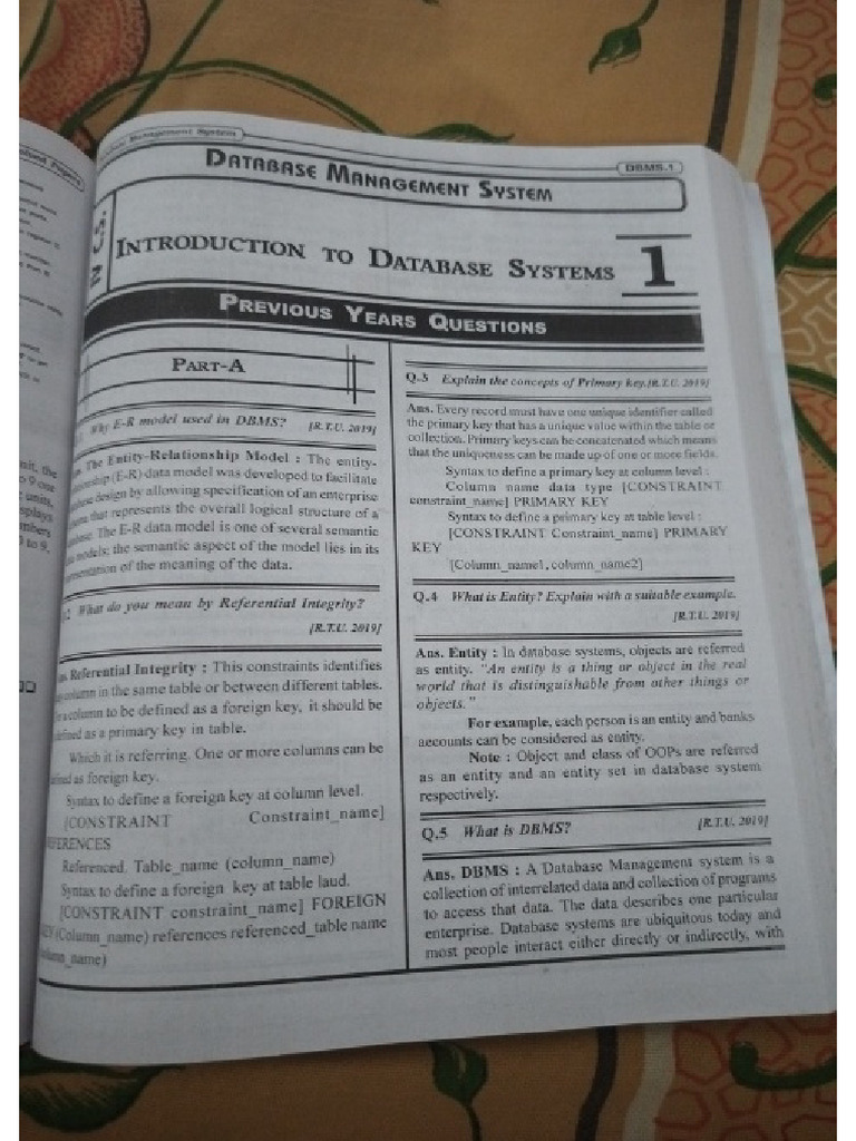 DBMS Unit 1 and 2 and 3 Nk 2024 | PDF DBMS Unit 1 and 2 and 3 Nk 2024 | PDF