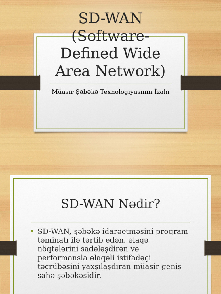 Sdwan Presentation | PDF