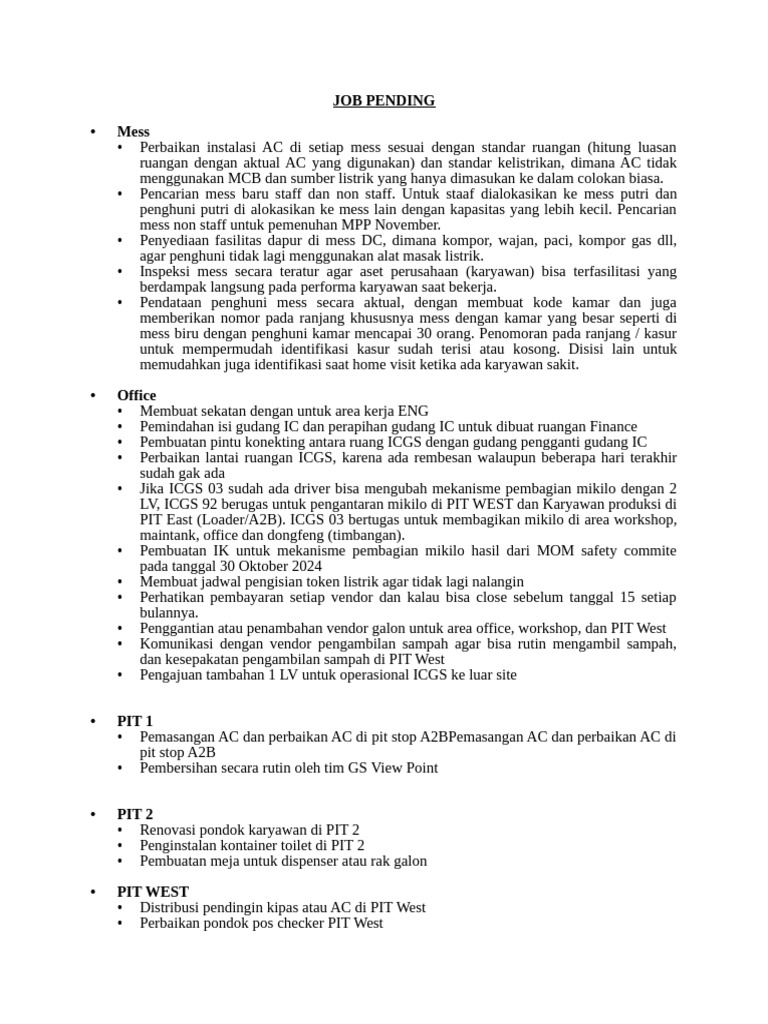 JOB PENDING | PDF
