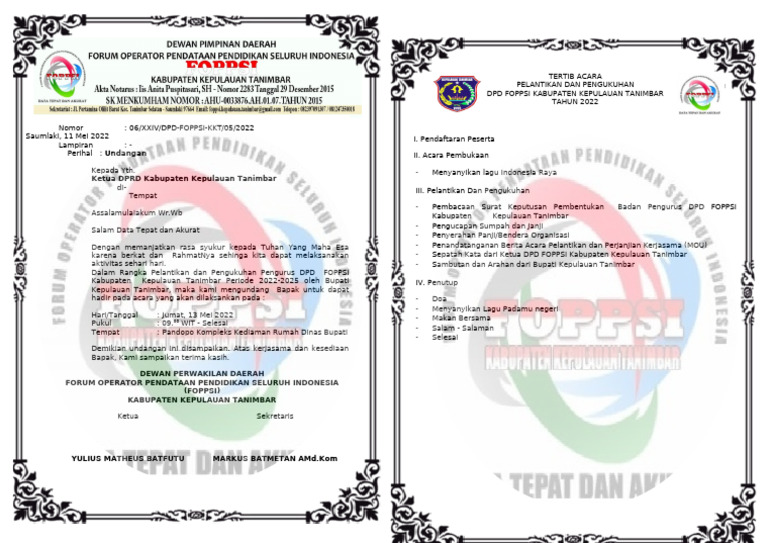Draft Undangan Ketua DPRD Rev 1 | PDF
