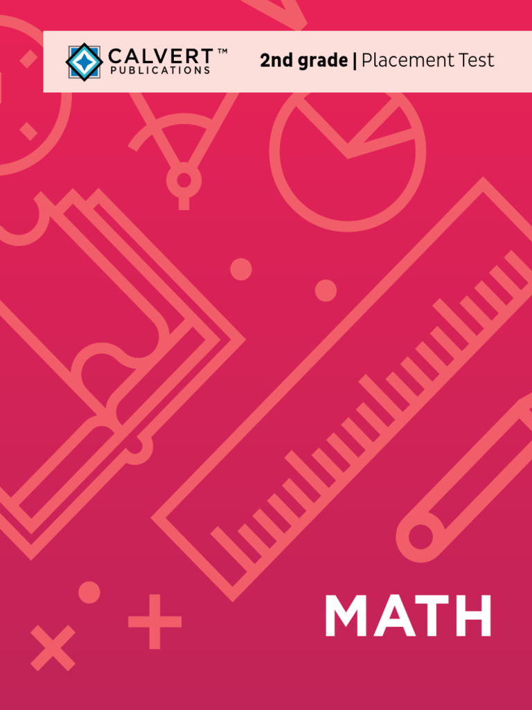 2nd Grade Calvert Math Placement Test | PDF