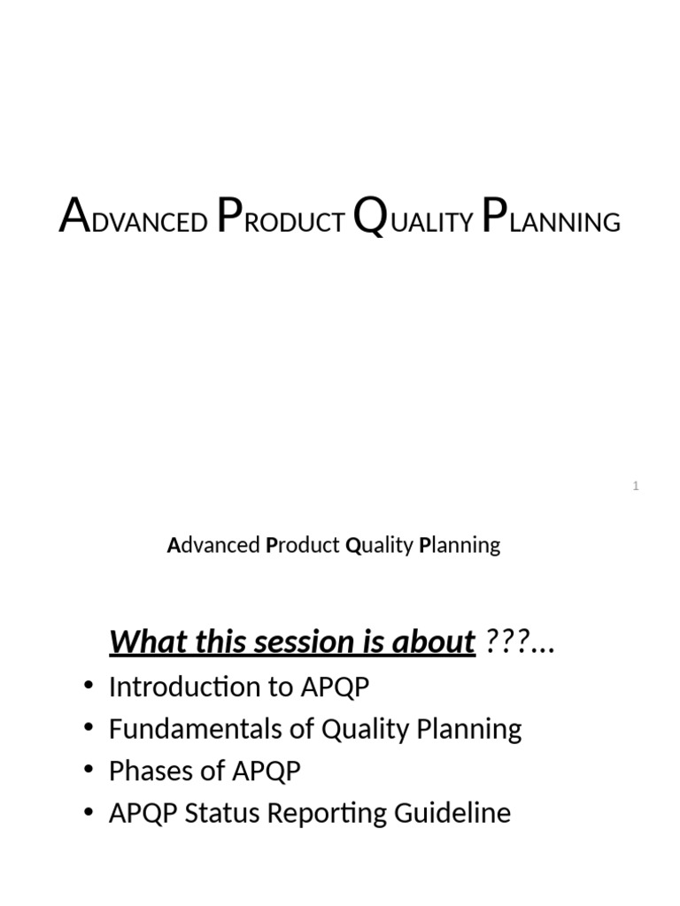 APQP Fundamentals | PDF | Specification (Technical Standard) | Reliability Engineering