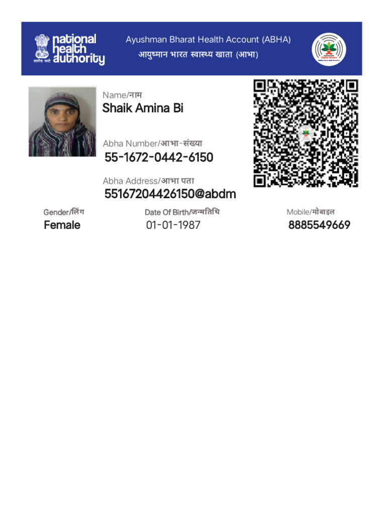 Abha - Abha Card | PDF