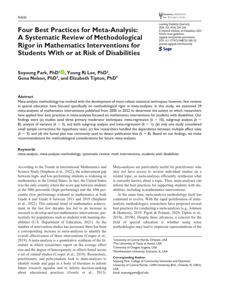 EBSCO-FullText-2025. 01. 09. | PDF | Meta Analysis | Effect Size