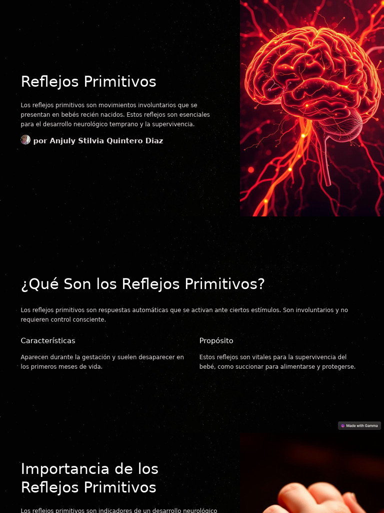 Reflejos Primitivos en el Desarrollo Infantil | PDF | Neurociencia ...