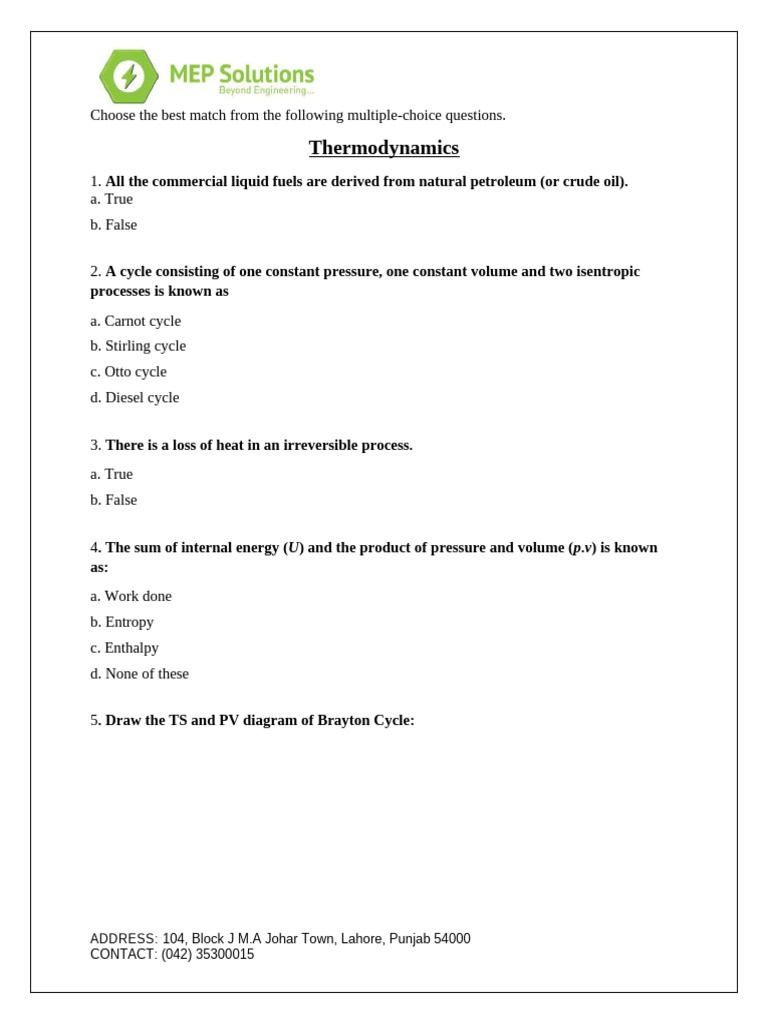 Trainee Test Master | PDF | Heat | Heat Transfer