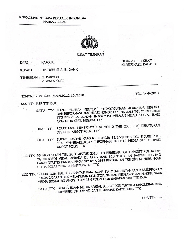 2. ST 681 PELAKSANAAN MONITORING DAN PENGAWASAN PENGGUNAAN MEDSOS (2) | PDF