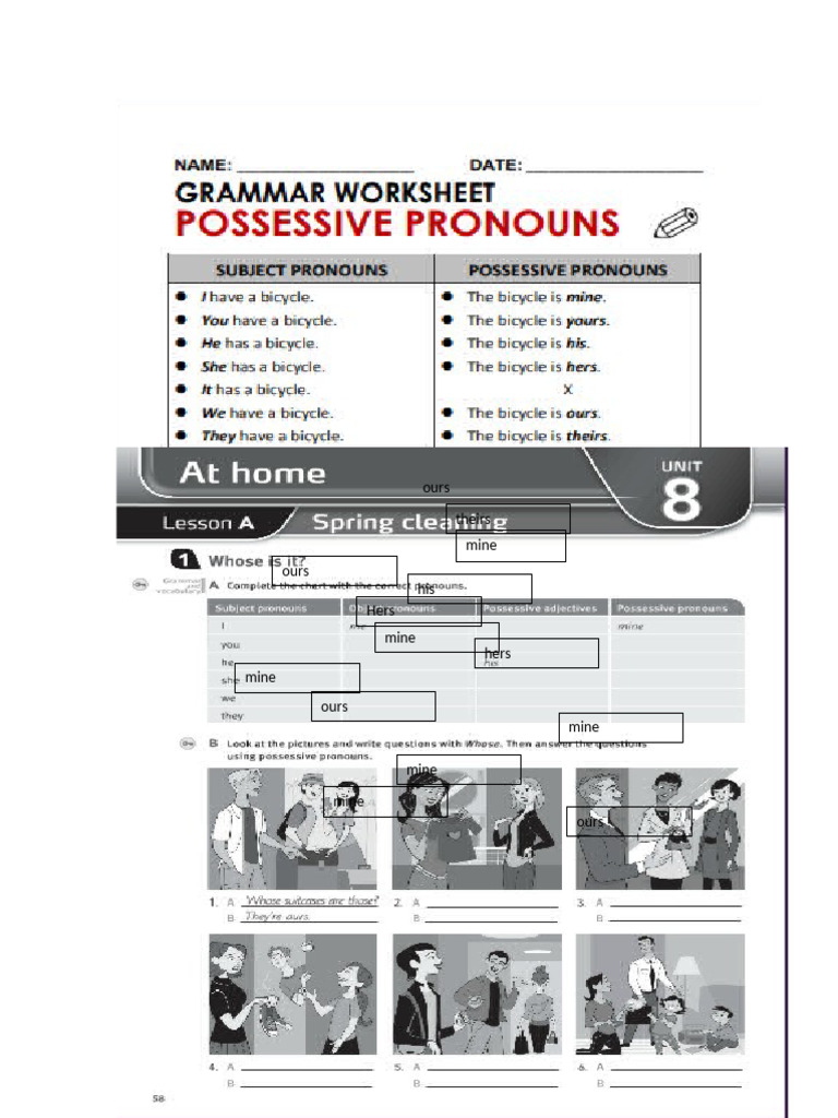 Whose With Possessives 1 | PDF