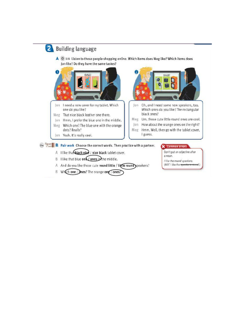 Order of Adjectives Book 1 | PDF