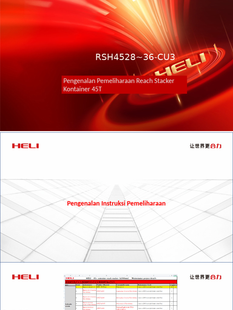 Pengenalan Pemeliharaan Reach Stacker | PDF