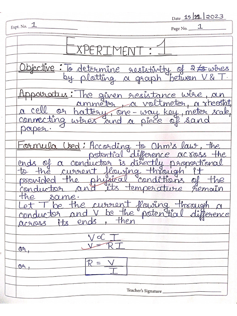 Physics Practicals Lab Manual | PDF