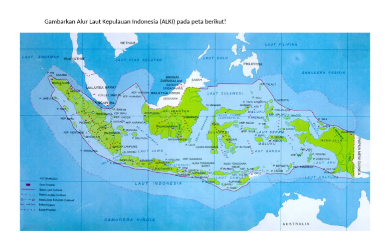 LKPD Gambarkan Alur Laut Kepulauan Indonesia | PDF