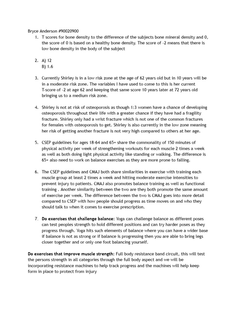 Case Study 1 Pdf Osteoporosis Clinical Medicine