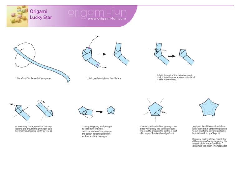 Origami Star Printable Instructions