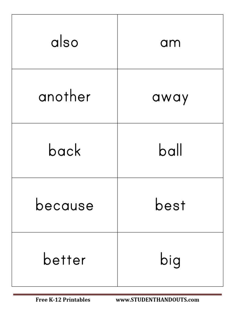Fry 300 Instant Sight Words Second Hundred | PDF