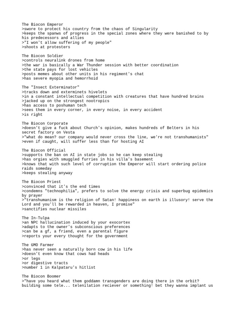 Postsingularity Transcribed | PDF