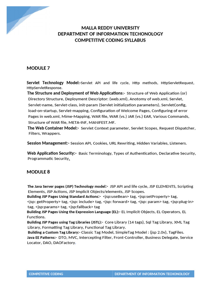 competitive coding SYLLABUS (1) -2 | PDF