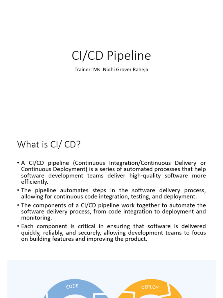 CI-CD Pipeline with Project Deployment | PDF | Computing | Software