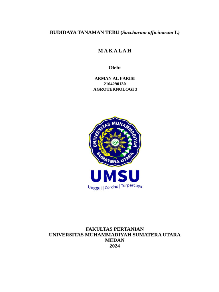 Cara Pemanenan Tebu Yang Baik Untuk Rendemen Berkualitas | PDF