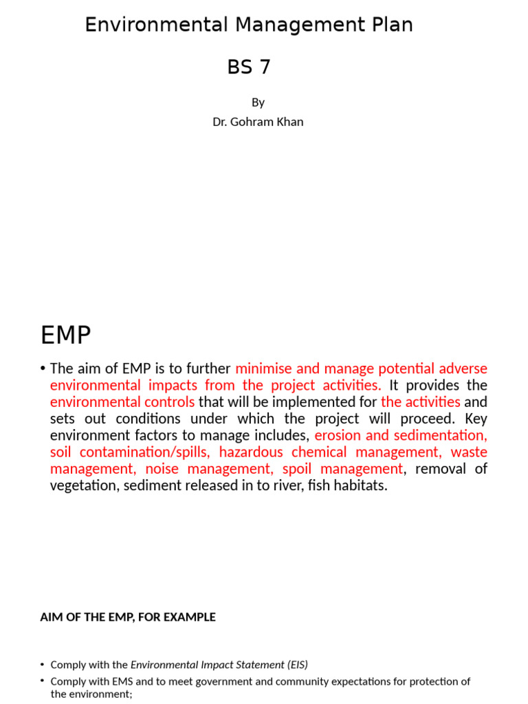 Environmental Management Plan | PDF | Recycling | Waste