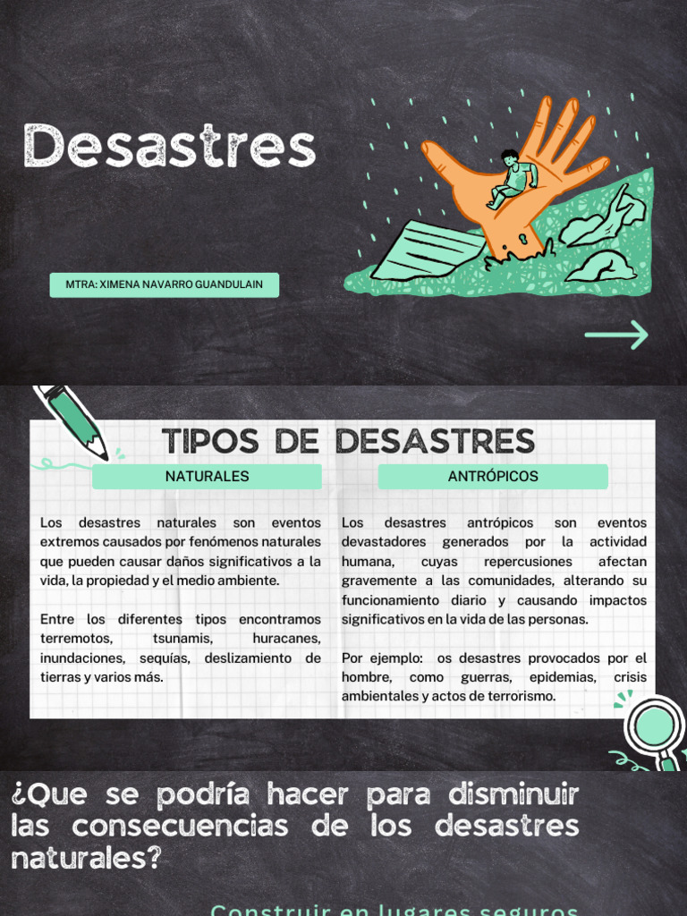 Tipos de Desastres: Naturales y Antrópicos | PDF | Desastres naturales ...