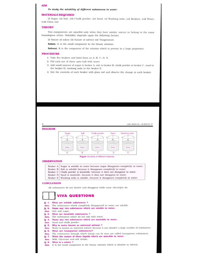 Practical work of ch-2 science | PDF