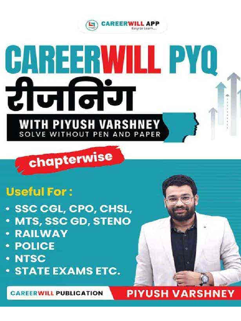 Demo 50 Reasoning PYQ Book With Piyush Varshney Careerwill App Hindi ...