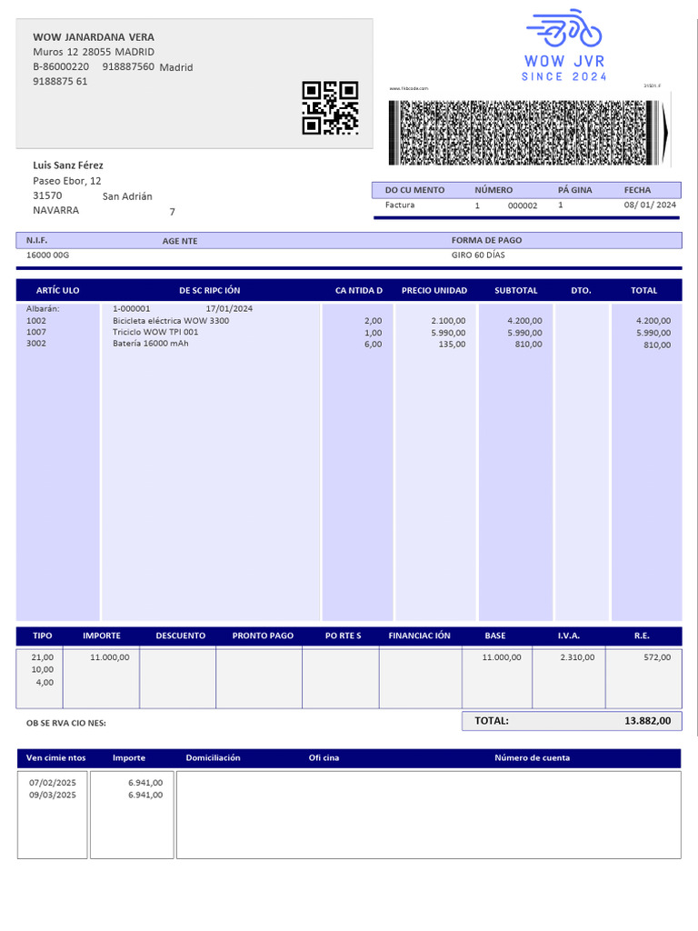 Factura 1-000002 PDF | PDF
