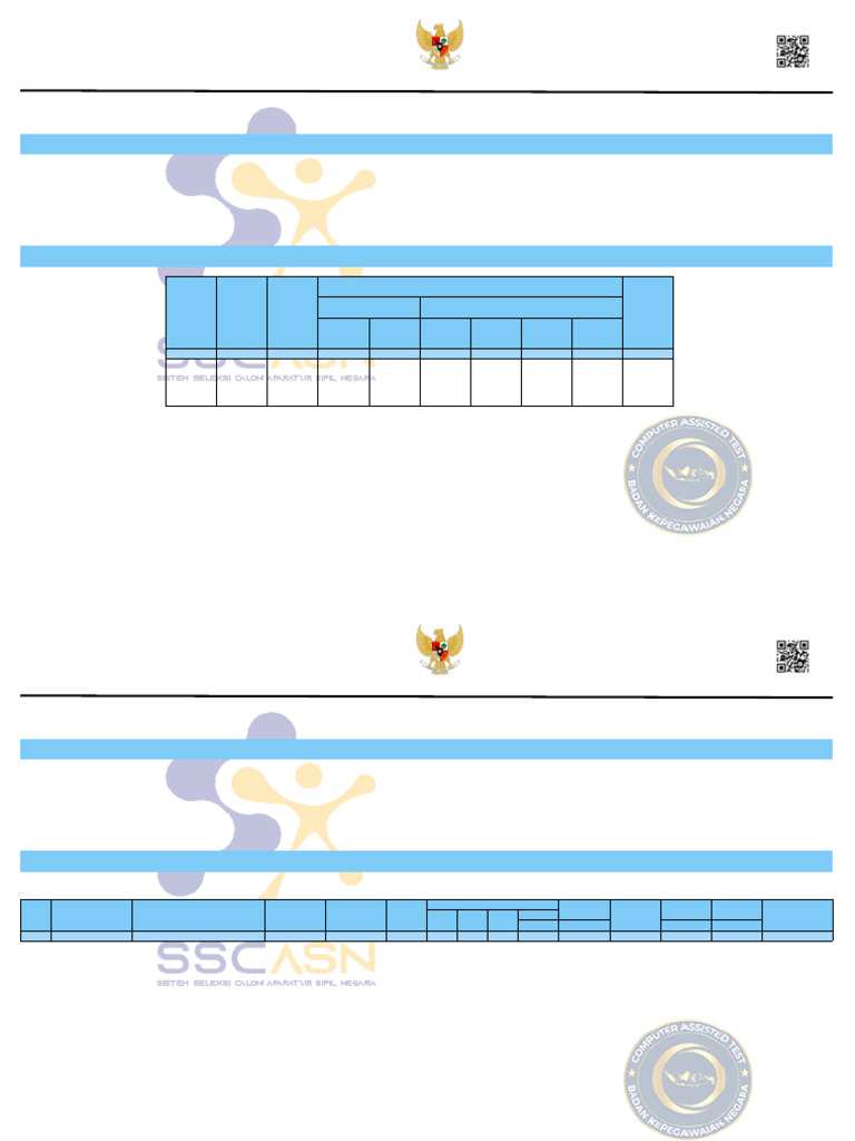 SKD-SKB CPNS Kabupaten Kapuas - 1 | PDF