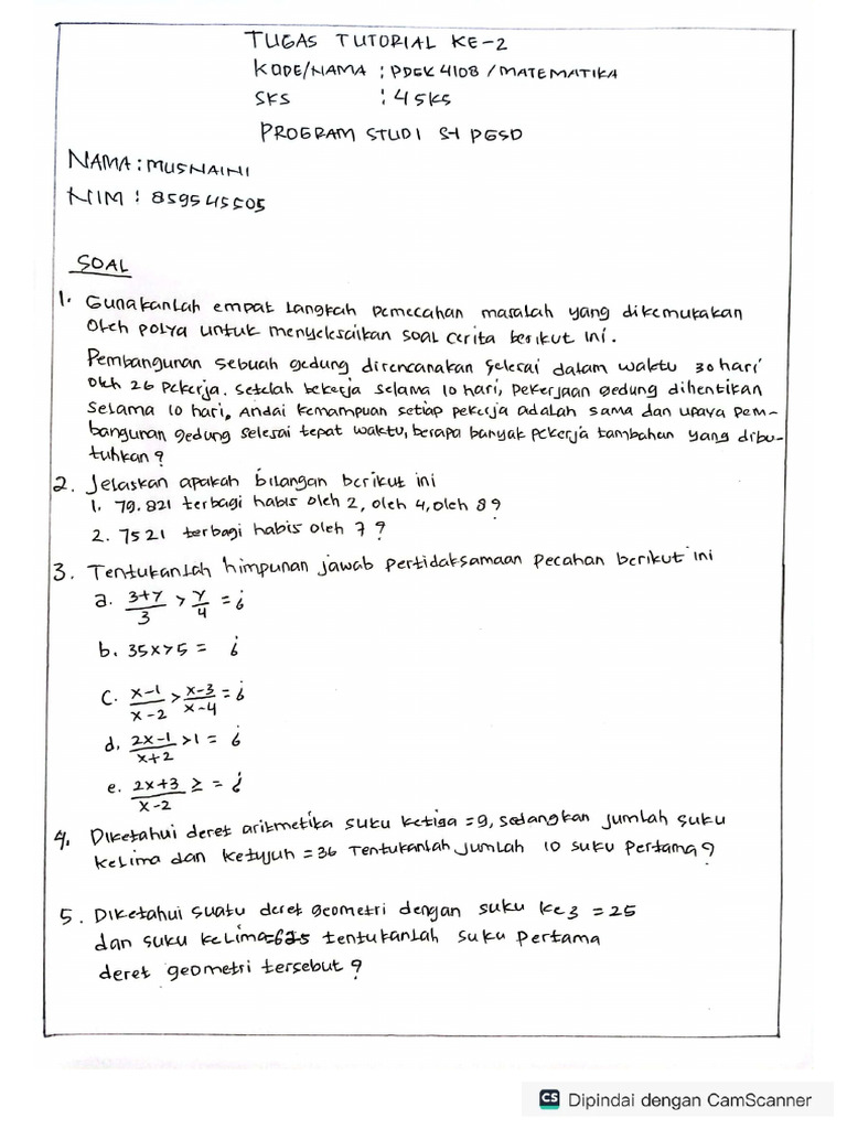 TT2 MTK Musnaini | PDF