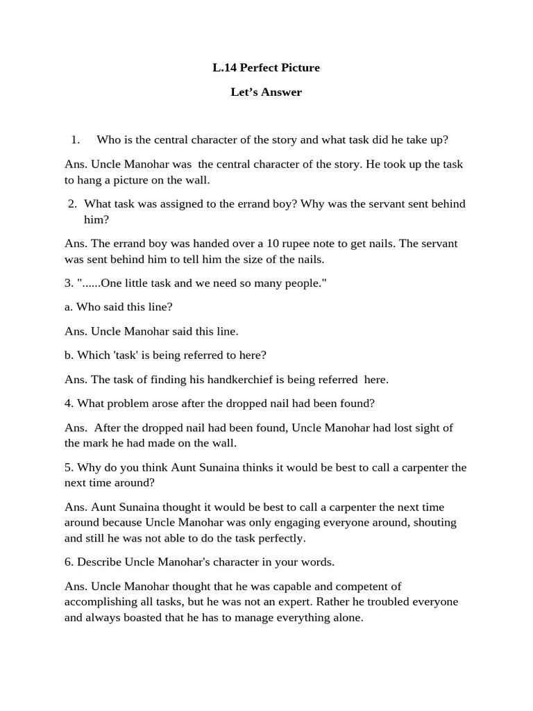 G4 L14 Perfect Picture 2 | PDF