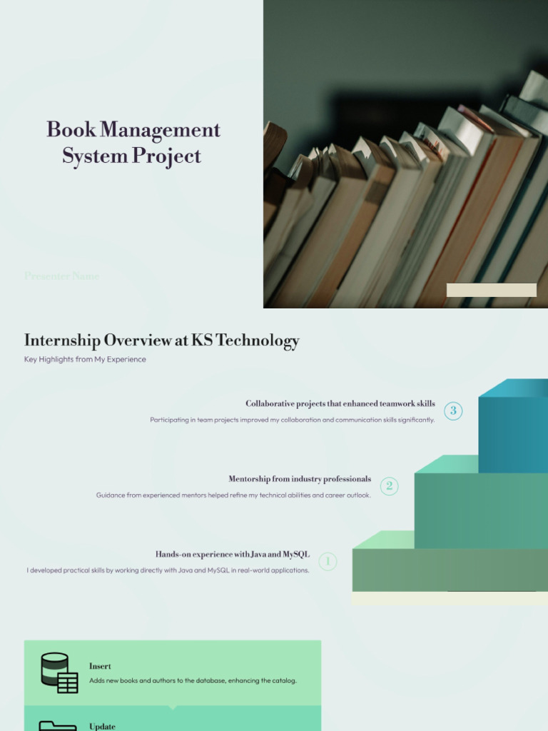 Book Management System Project Presentation | PDF