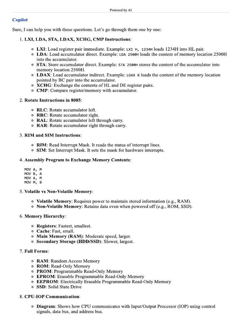 Solution of COA Imp | PDF