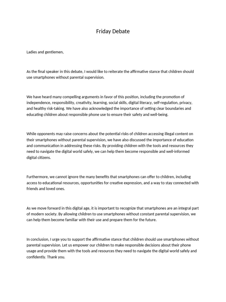 Friday Debate-WPS Office | PDF