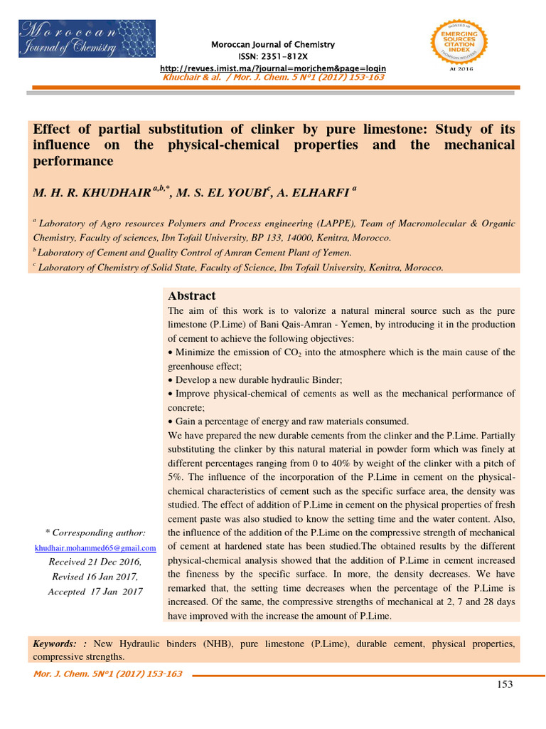 Effect of Substitution Partial of Clinke | PDF | Cement | Concrete