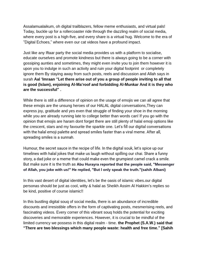 Digital Echoes - Influence of Social Media Speech | PDF