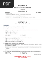 ICSE Class 10 Chemistry Sample Paper 2026 | PDF