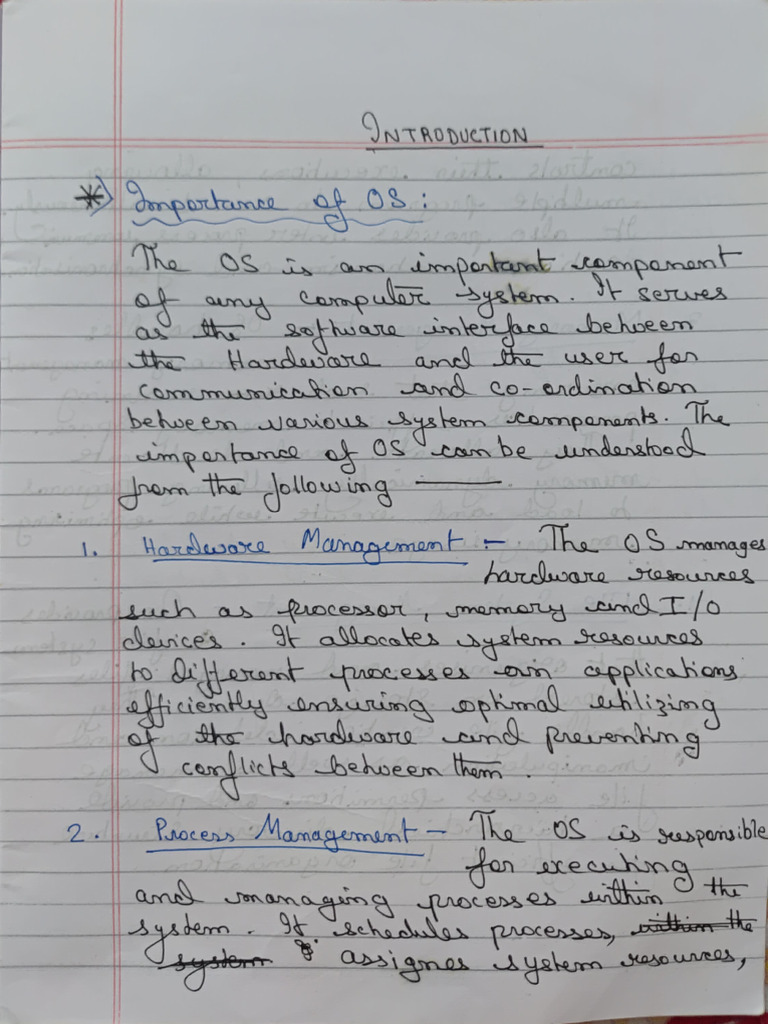 Os-Notes by Sanket Bca | PDF