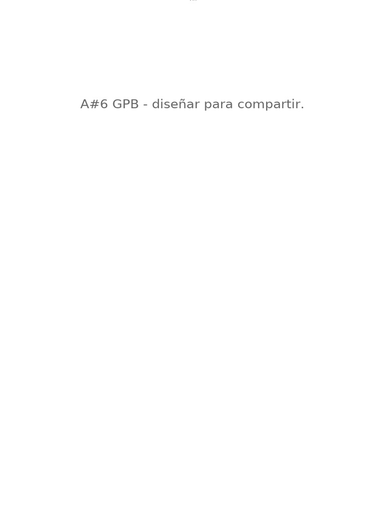 A6 GPB Disenar para Compartir | PDF | Aplicación movil | Facebook