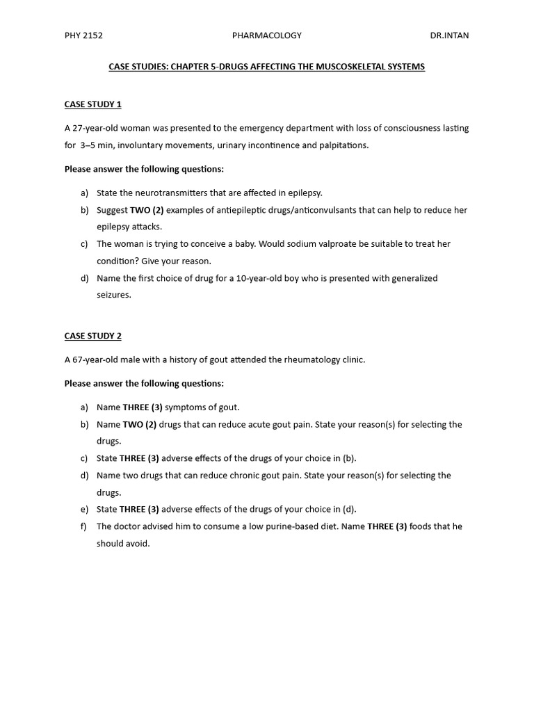 CASE STUDY_Chapter 5_MSK | PDF