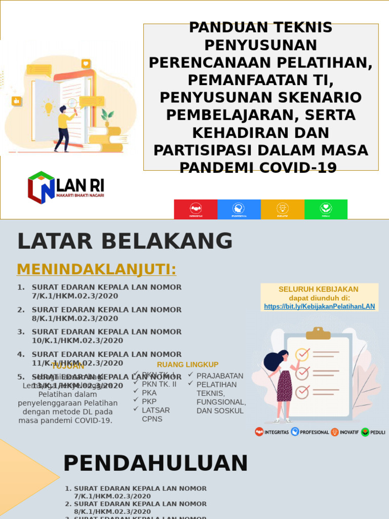 Panduan Teknis Perencanaan Dan Penggunaan TI Pada Pelatihan - Edit Bimo | PDF