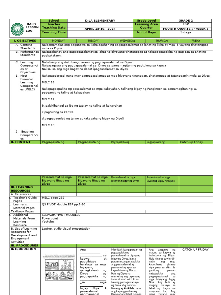DLL-esp2-WEEK-3-q4 | PDF